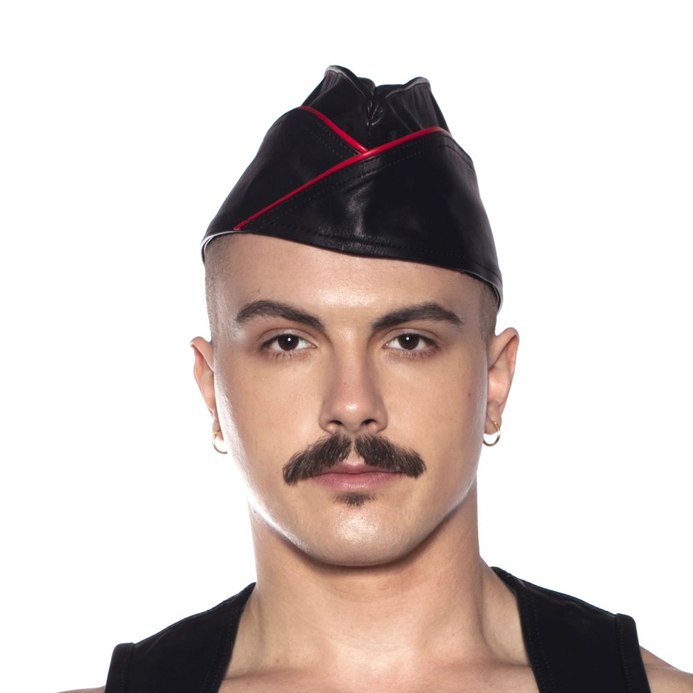 Prowler RED Leather Triangle Cap Red Trim